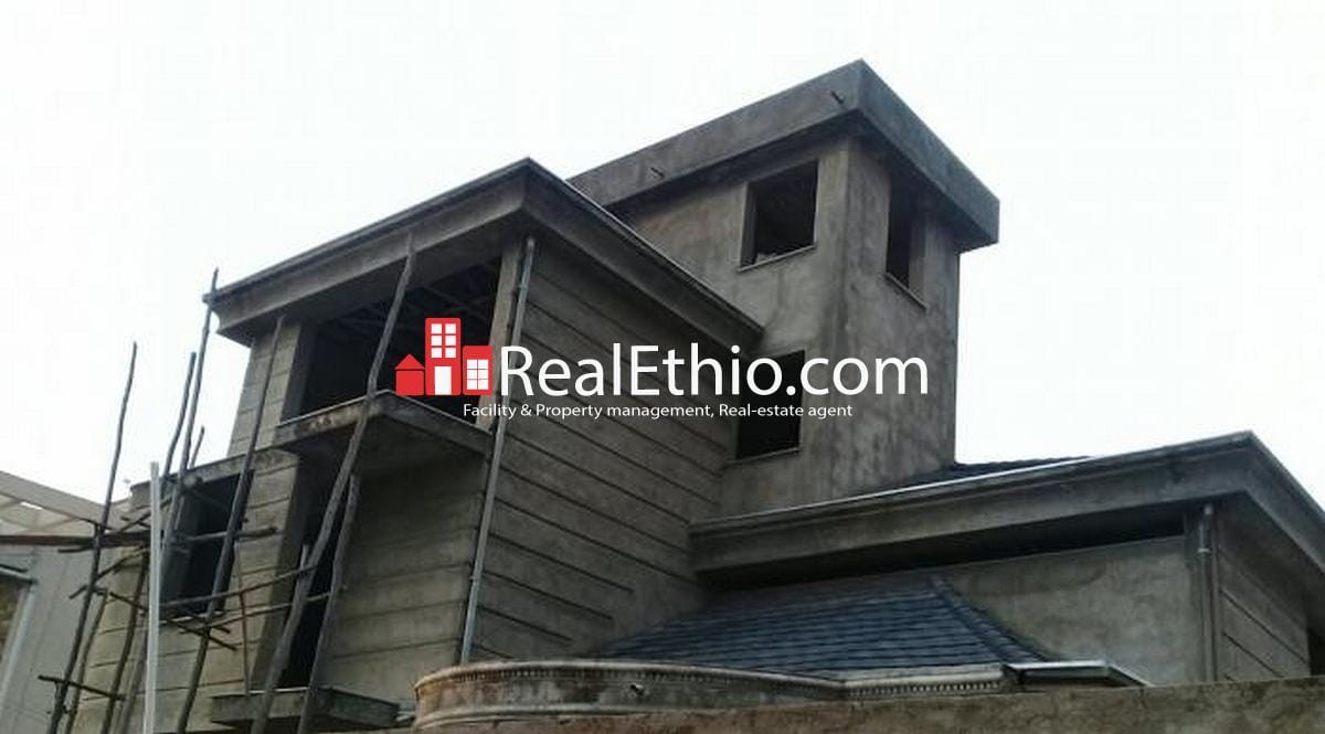 Addisu Gebeya, 5 BR not finished house for sale, 400 meter square ...