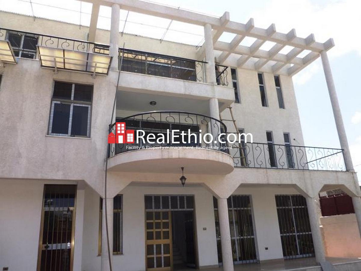 Ground plus 2 7 BR house for rent at Megenagna, Addis Ababa.