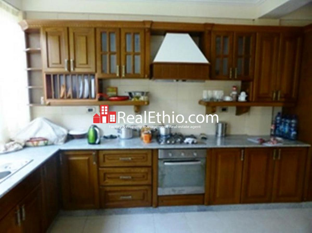 Ground plus 2 6 BR furnished house for rent at CMC, Addis Ababa, Ethiopia.