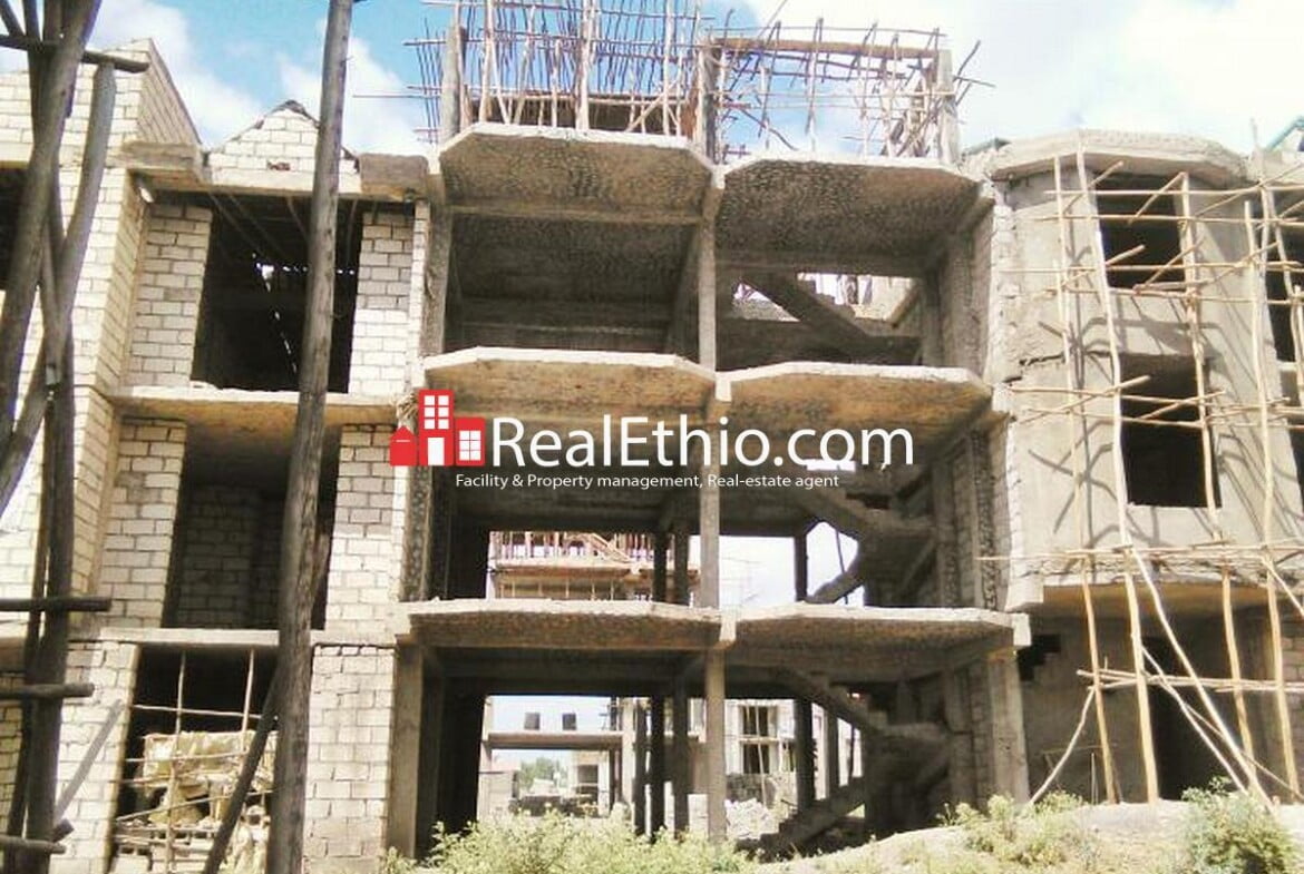 House for sale, Akaki Tulu Dimtu condo site, 72 meter square, Ethiopia.