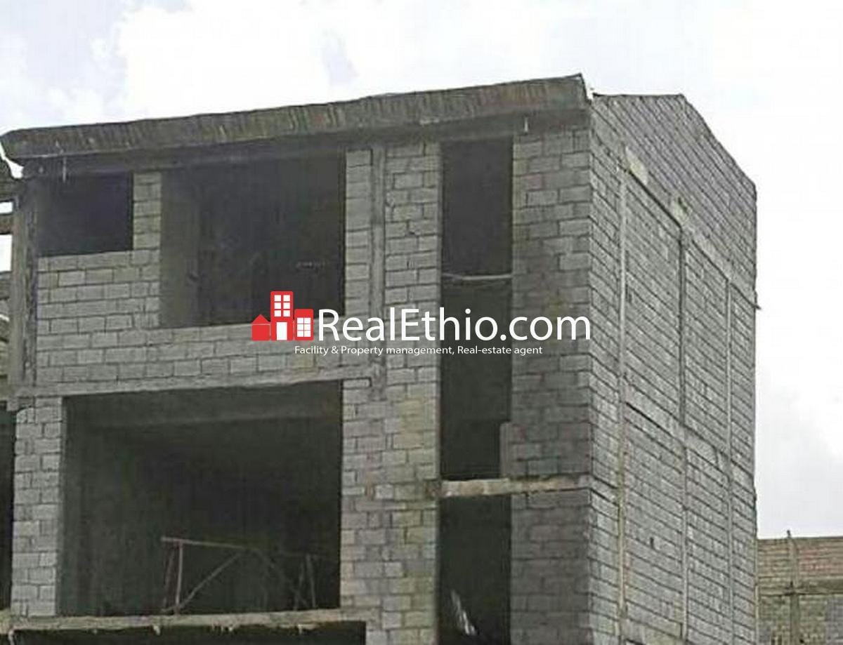Kality Tulu Dimtu, 3 BR not finished house for sale, Addis Ababa.