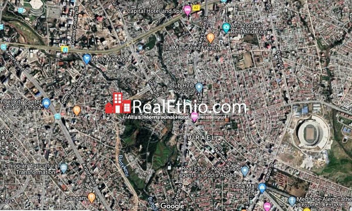 Plot of Bole, Atlas around Chechinia, old house for sale, Addis Ababa