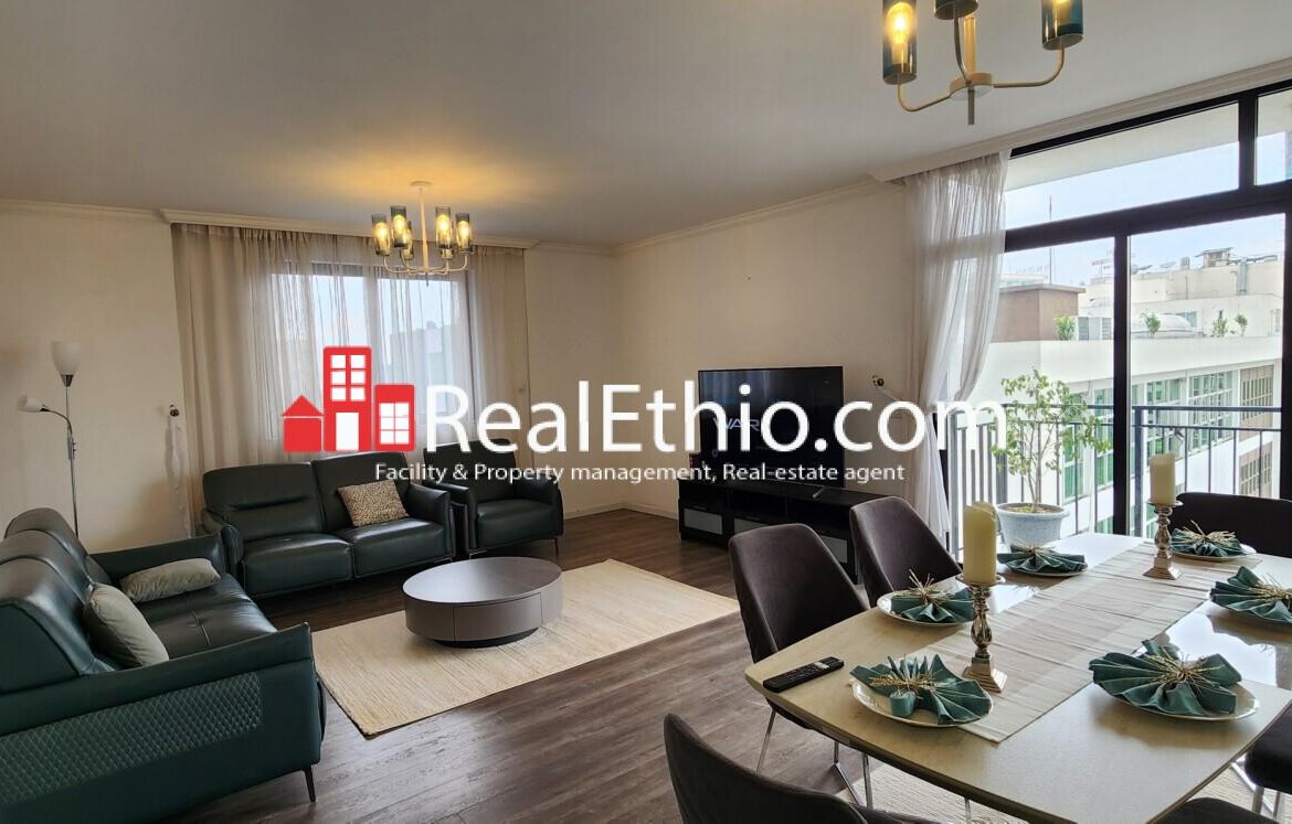 3BR Furnished Apartment for Rent, Bole Airport, Addis Ababa, Ethiopia.
